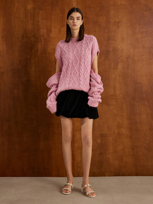 Giày mules hở gót nữ | CHARLES & KEITH VN