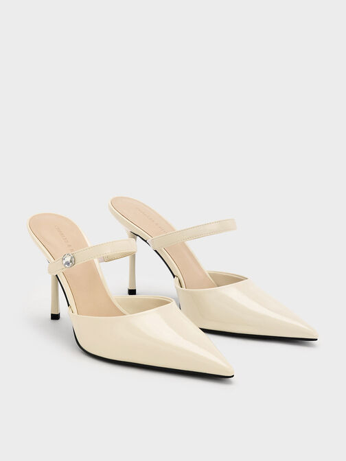 Giày mules hở gót nữ | CHARLES & KEITH VN