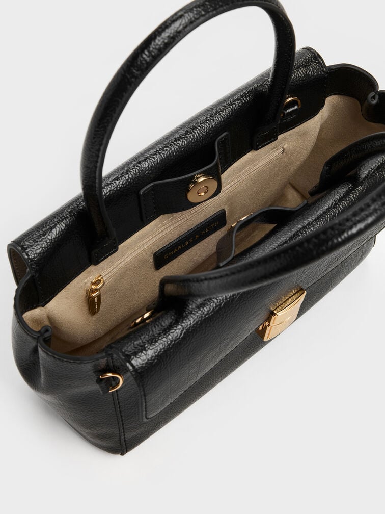 Black Acelynn Rope-Chain Tote Bag - Black - CHARLES & KEITH VN