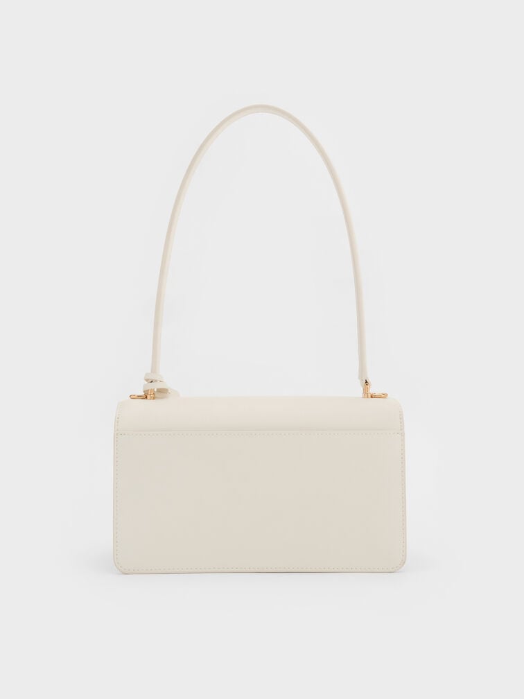 Cream Acelynn Rope-Chain Shoulder Bag - Cream - CHARLES & KEITH VN