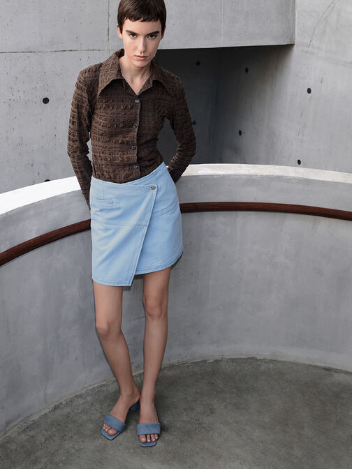 Giày mules hở gót nữ | CHARLES & KEITH VN