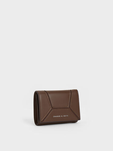 Ví Nasrin Geometric nâu đậm - CHARLES & KEITH VN