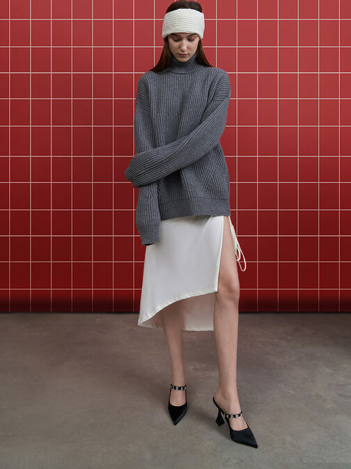 Giày mules hở gót nữ | CHARLES & KEITH VN