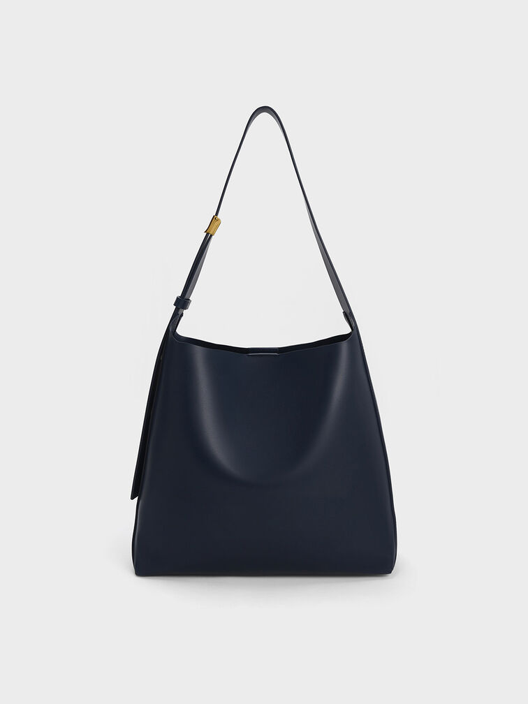 Navy Edna Tote Bag - CHARLES & KEITH VN