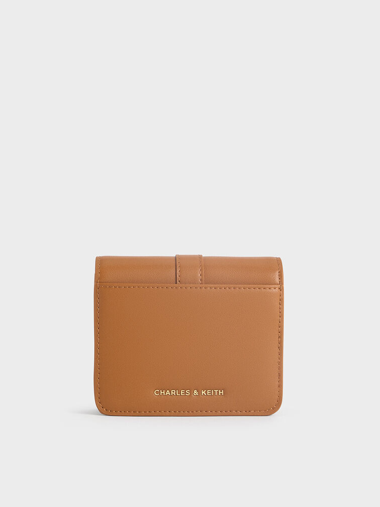 Brown Agatha Chain-Accent Card Holder - CHARLES & KEITH VN