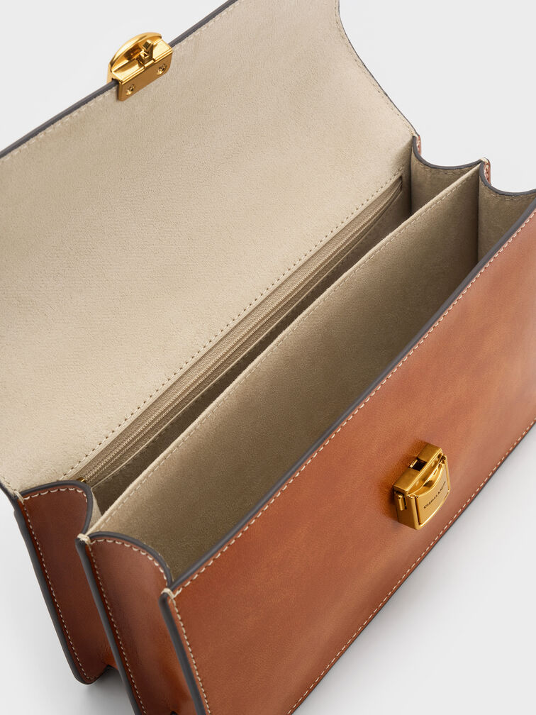 Distressed Tan Acelynn Rope-Chain Shoulder Bag - Distressed Tan ...