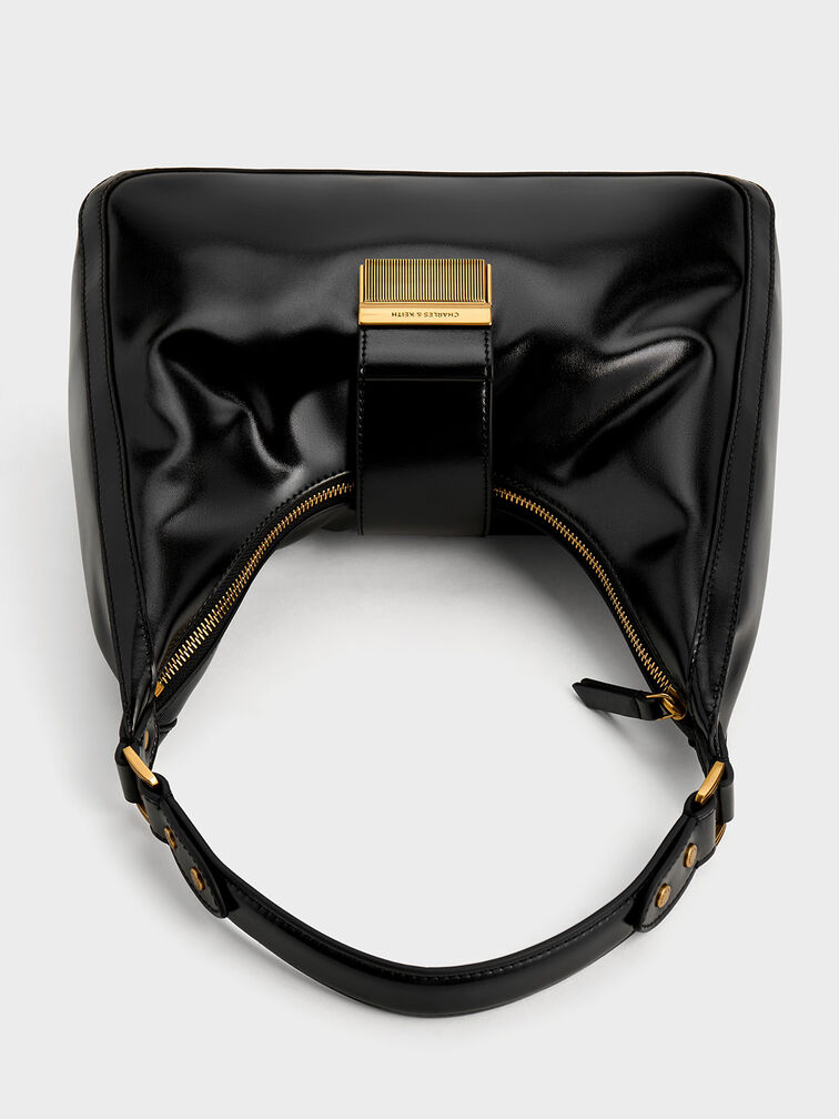 Black Charlot Hobo Bag - CHARLES & KEITH VN