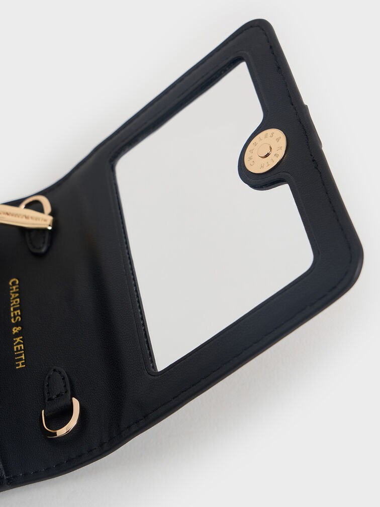 Ví đựng thẻ Agatha Chain-Accent đen - CHARLES & KEITH VN