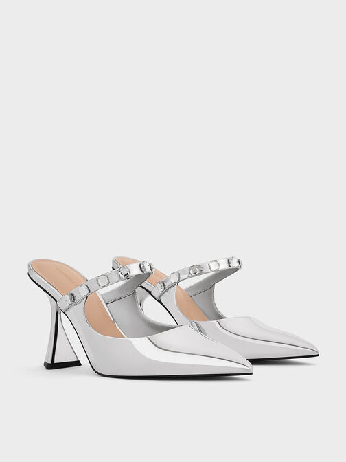 Giày mules hở gót nữ | CHARLES & KEITH VN