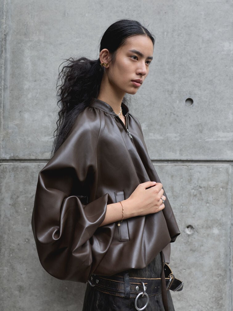 Nhẫn lượn sóng Emilia bạc - Bạc - Phụ kiện - CHARLES & KEITH VN