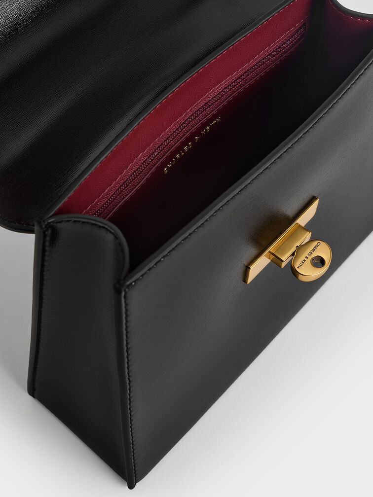 Black Samantha Envelope Top Handle Bag - Black - CHARLES & KEITH VN