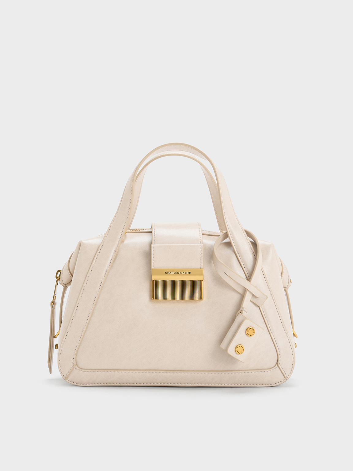 Oat Charlot Bowling Bag - Oat - CHARLES & KEITH VN