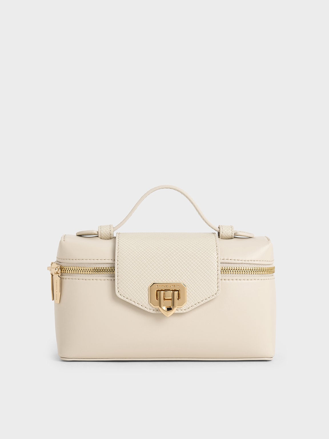 Túi xách Arwen Top Handle Vanity - Be - CHARLES & KEITH VN