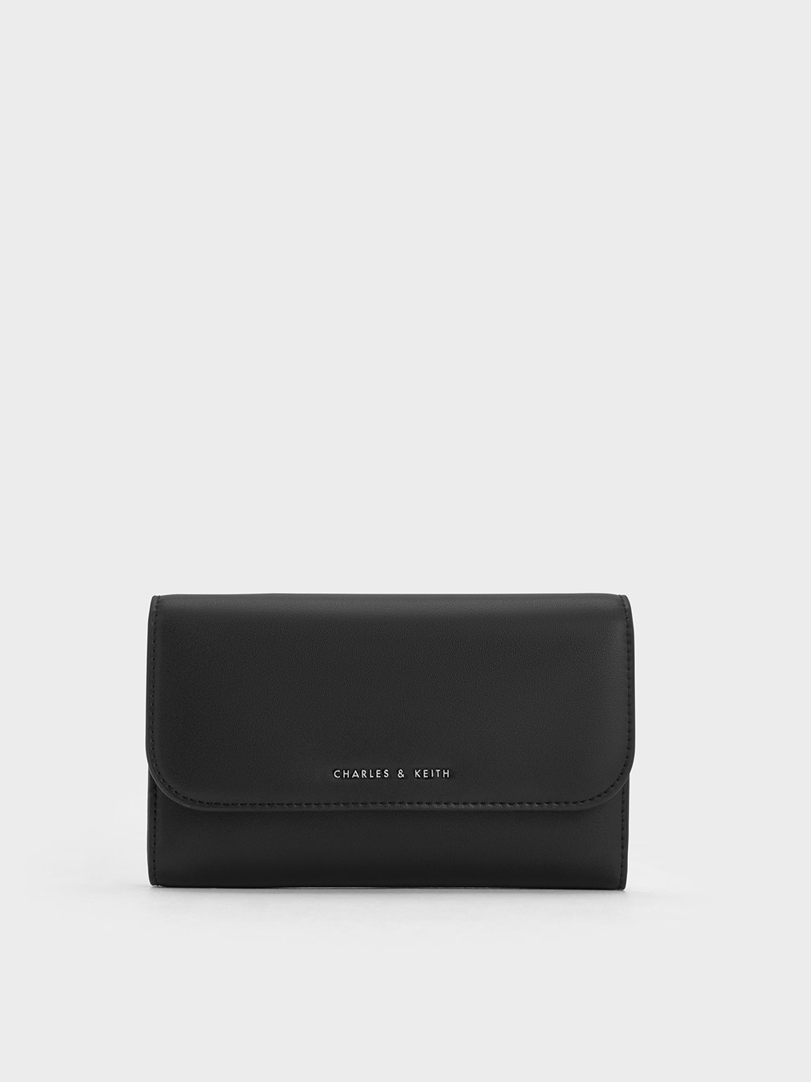 Ví dài nắp gập Magnetic Front Flap noir (Noir) | Ví - CHARLES & KEITH VN