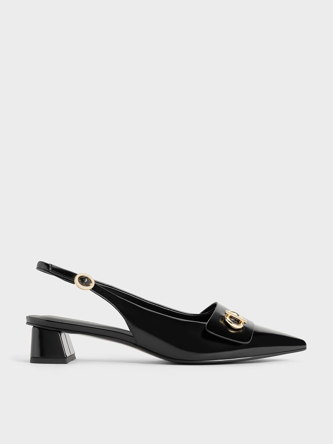 Marley Slingback Pumps - Black Boxed - CHARLES & KEITH VN