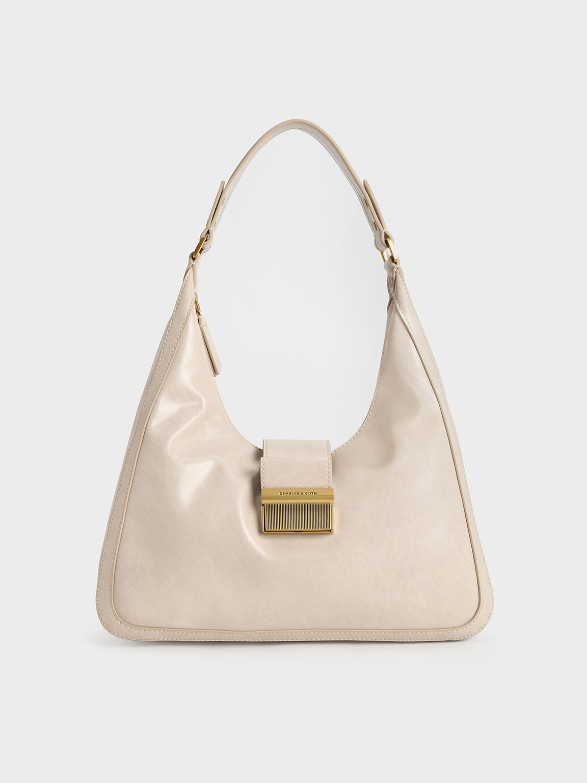 Oat Charlot Hobo Bag - CHARLES & KEITH VN